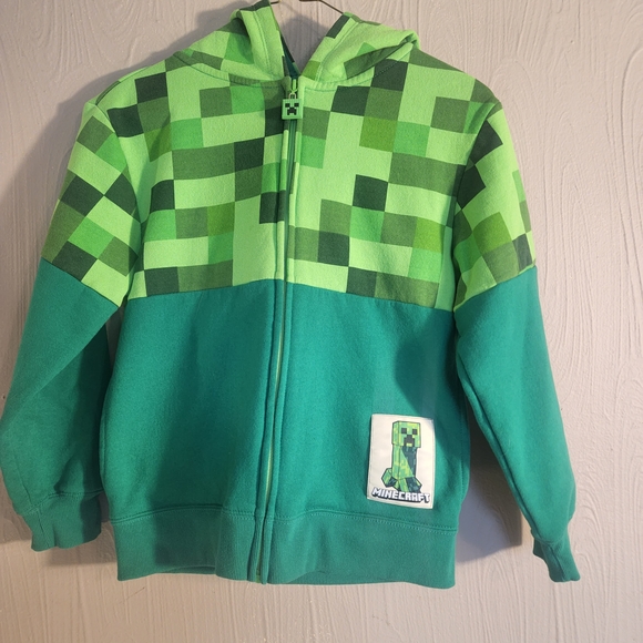 Minecraft | Shirts & Tops | Minecraft Creeper Kids Hoodie Green | Poshmark